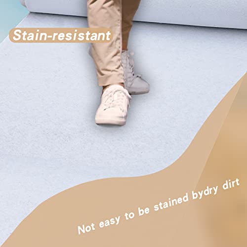 dofopo White Carpet Runner for Party, 200GSM White Aisle Runner for Wedding Ceremony, 33 Feet Wedding Aisle Runner Indoor Outdoor Wedding Decorations