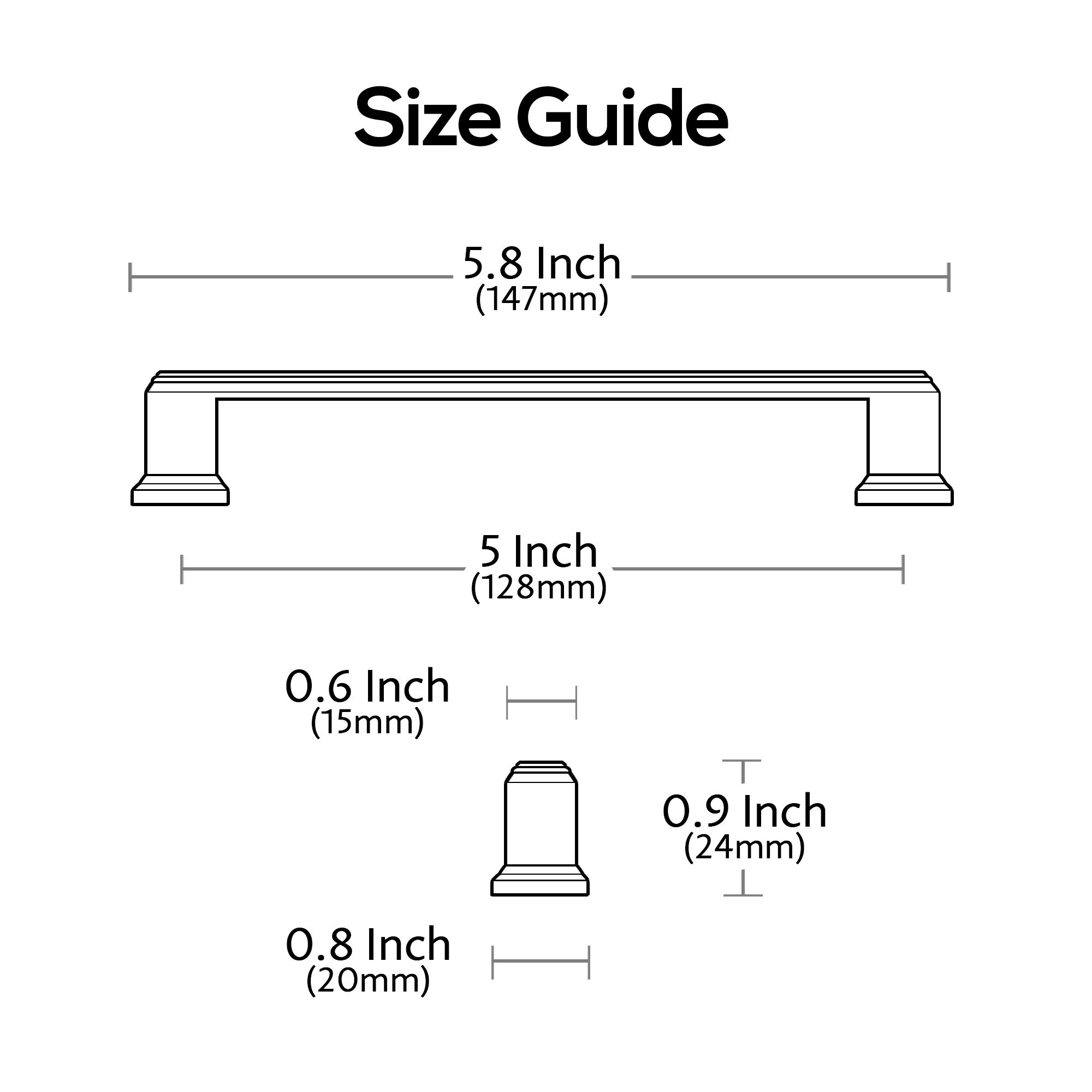 Alzassbg 10 Pack Brushed Satin Nickel Cabinet Pulls, 5 Inch(128mm) Hole Center Cabinet Handles Kitchen Pulls for Cabinets and Drawer AL3071SN