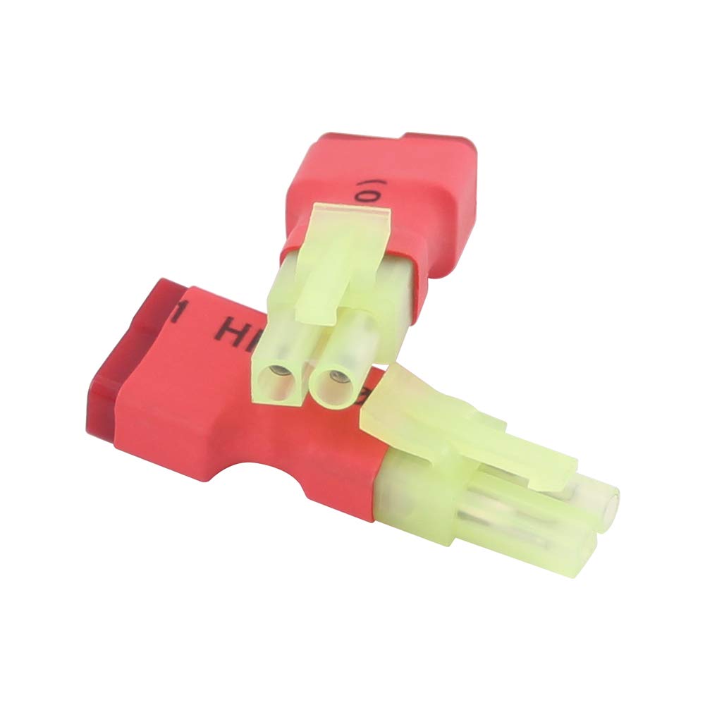 BDHI 3pcs Compatible with Micro Mini Tamiya Male(Reversed) to T-Plug Style Female Adapter for Airsoft(B105-3)
