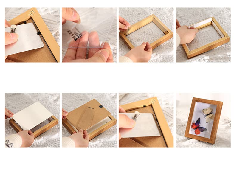 Shadow Box Picture Frame,Frame for Dried Flowers,1.2" Deep Hollow Display Frame,Graduation Cap Shadow Box for Wall and Tabletop Display Bouquet Mementos Medals Photos Memory Box (8.25X11.75)