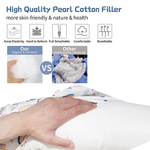 Baby Lounger Nest 100% Cotton Breathable Sleeping Bed Cover for Newborn Co Sleeping Nest Bed Cover Portable Infant Floor Seat Machine Washable, Strong Zipper, Adjustable Size