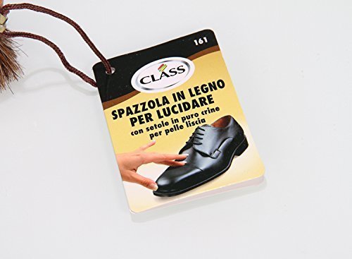 Italian" Class" Brand Wood 100% Horsehair shoe Soft Brush Interior Upholstery Brush