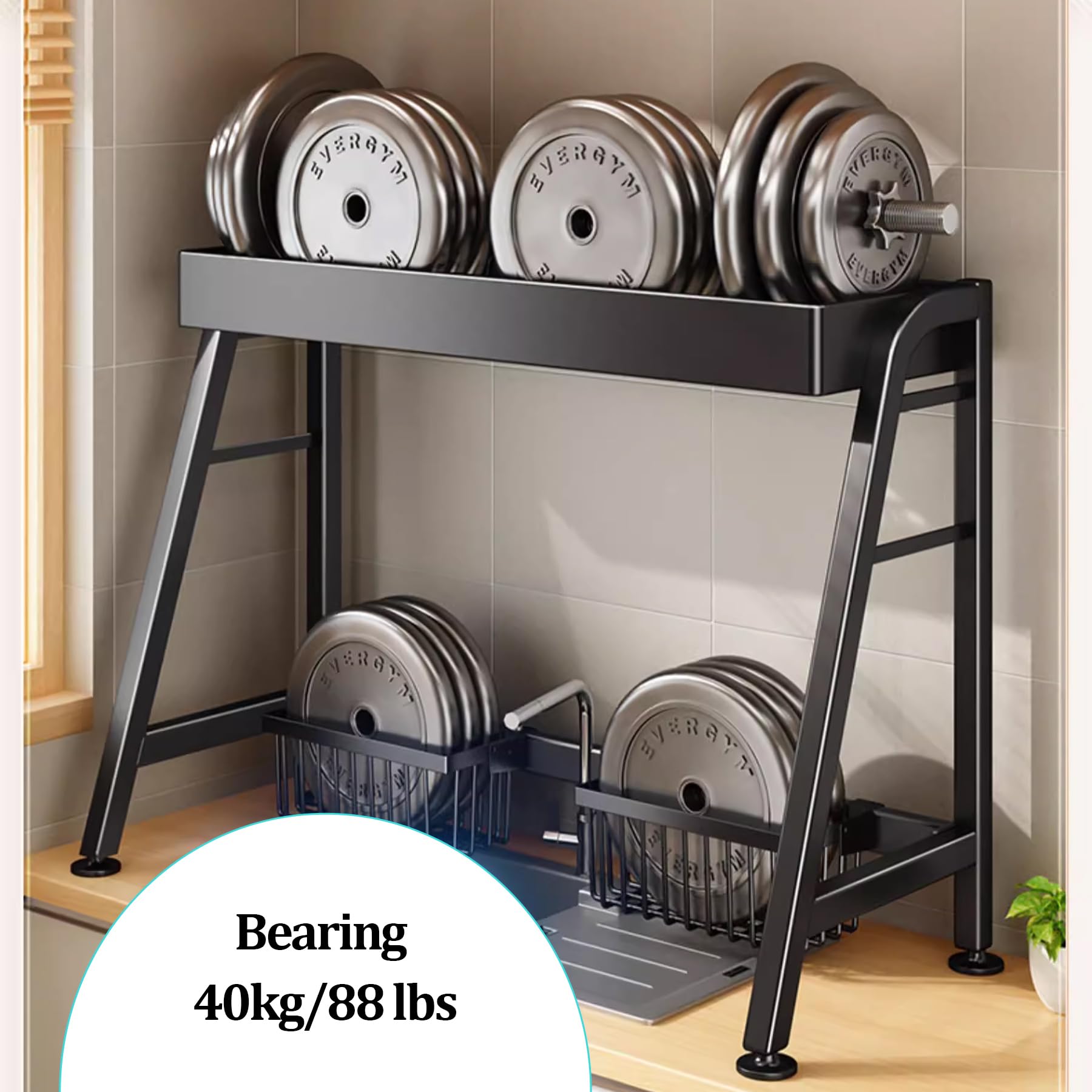 LONONE Black Stainless Steel Dish Drying Rack Over Sink Dish Drainer Drying Rack Kitchen Aid Dish Drying Rack with Drainboard,65cm/25.59in