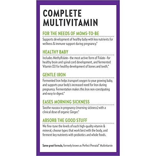 New Chapter Advanced Perfect Prenatal Vitamins - 192ct, Organic, Non-GMO Ingredients for Healthy Baby & Mom - Folate (Methylfolate), Iron, Vitamin D3, Fermented with Whole Foods and Probiotics