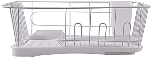 Plate Rack Draining Dish Rack Dish Drying Rack Dish Rack Drainer Sink Side Dish Rack With Removable Utensil Holder for Kitchen Countertop Pan Plate Holder
