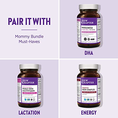 New Chapter Advanced Perfect Prenatal Vitamins - 192ct, Organic, Non-GMO Ingredients for Healthy Baby & Mom - Folate (Methylfolate), Iron, Vitamin D3, Fermented with Whole Foods and Probiotics