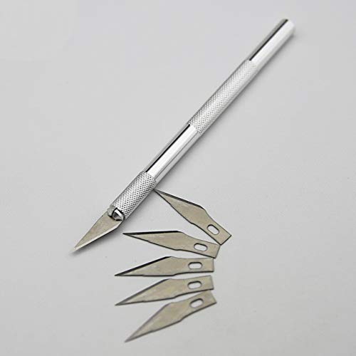 TIHOOD 100PCS #11 Replacement Hobby Blade SK5 Carbon Steel Craft Knife Blades for Art Work Cutting Carving Paper Sculpture DIY