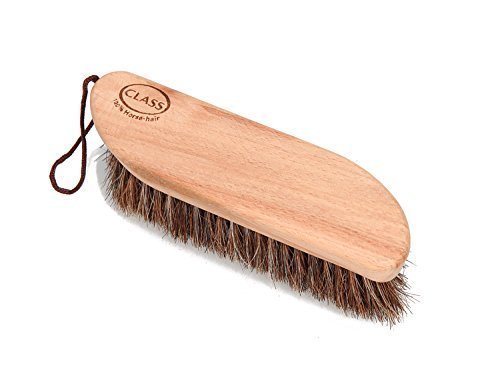 Italian" Class" Brand Wood 100% Horsehair shoe Soft Brush Interior Upholstery Brush