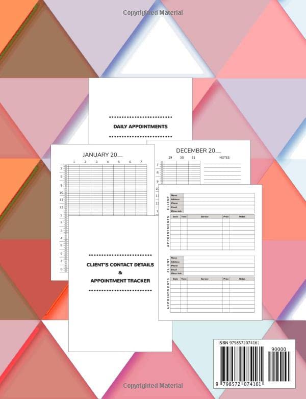 Green Cleaning Appointment Book: Undated 12-Month Reservation Calendar Planner and Client Data Organizer: Customer Contact Information Address Book and Tracker of Services Rendered