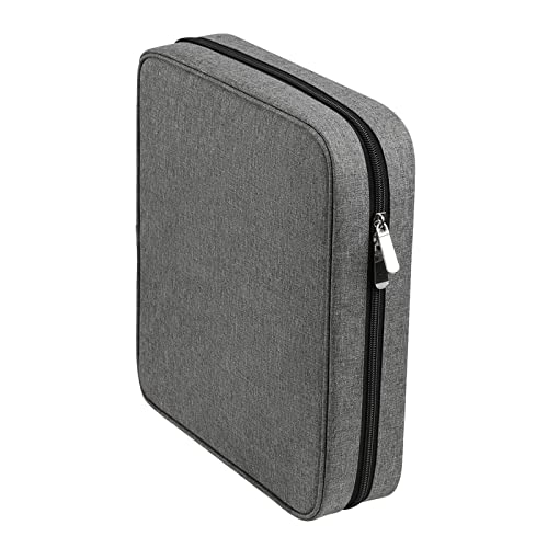 B Baosity Sewing Accessories Organizer with Clear Pockets, Sewing Supplies Organizer Storage Bag for Embroidery Hoop, Stitch Tools, Gray