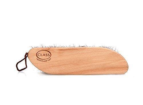 Italian" Class" Brand Wood 100% Horsehair shoe Soft Brush Interior Upholstery Brush