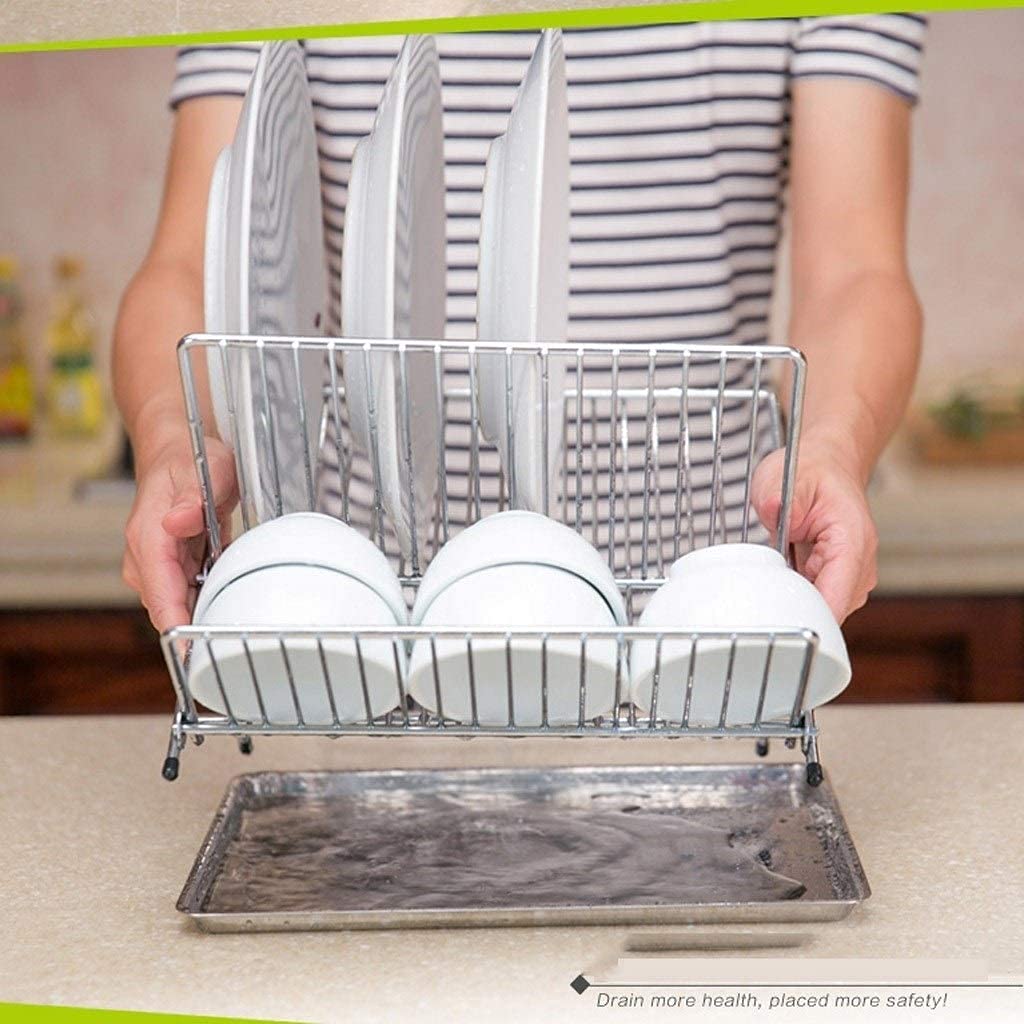 Plate Rack Draining Dish Rack Stainless Steel Dish Rack Kitchen Storage Rack Foldable Dish Drain Rack 30 Cm Pan Plate Holder