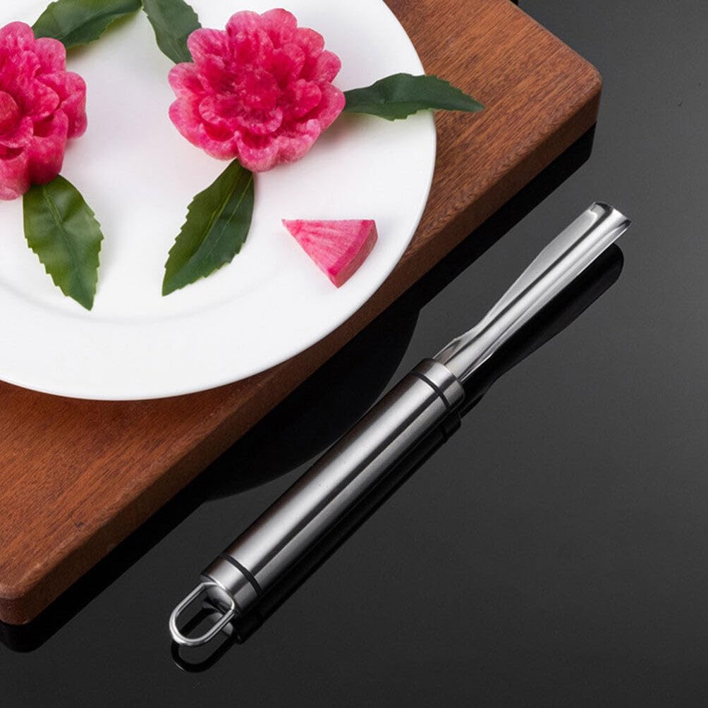 Stainless Steel Fruit and Vegetable Carving Tools Kitchen Supply Household Carving Cutter Vegetable Carving Cutter Household Carve Cutter Portable Shaping Cutter Food Carve Cutter