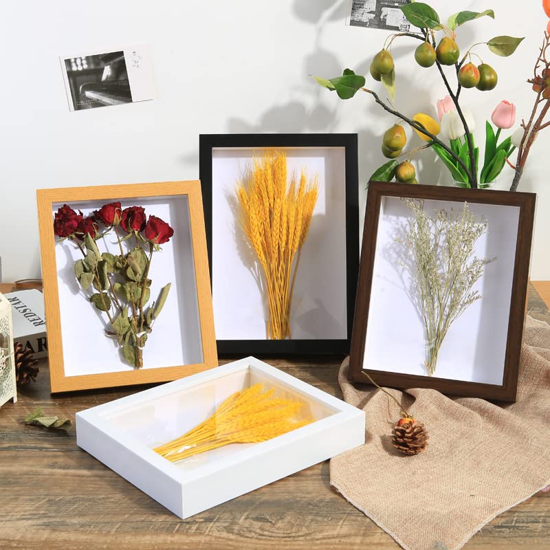 Shadow Box Picture Frame,Frame for Dried Flowers,1.2" Deep Hollow Display Frame,Graduation Cap Shadow Box for Wall and Tabletop Display Bouquet Mementos Medals Photos Memory Box (8.25X11.75)