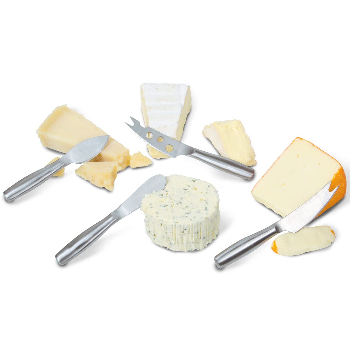 Boska Cheese Slicer & Knives - Lovers Set Copenhagen - Multi-Functional for Cheeses, Citrus & Hard Vegetables - Dishwasher Safe