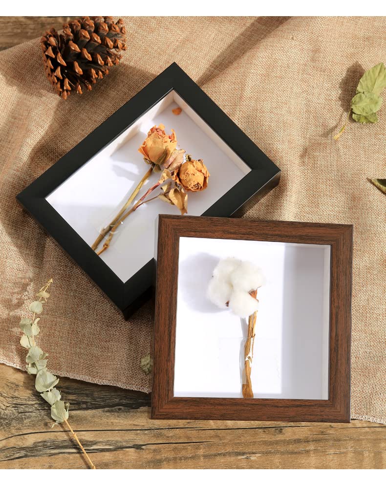 Shadow Box Picture Frame,Frame for Dried Flowers,1.2" Deep Hollow Display Frame,Graduation Cap Shadow Box for Wall and Tabletop Display Bouquet Mementos Medals Photos Memory Box (8.25X11.75)