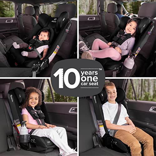 Diono Radian 3RX 3-in-1 Rear and Forward Facing Convertible Car Seat, Adjustable Head Support & Infant Insert, 10 Years 1 Car Seat Ultimate Safety and Protection, Slim Fit 3 Across, Jet Black