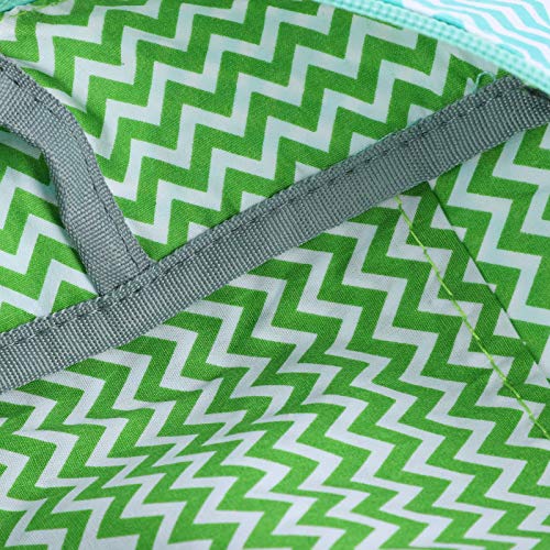 Yarn Storage Bag 29x12x17cm Large Yarn Organizer Tote Bag with Zipper Closure and Pocket for Knitting Needles Crochet Hooks (L)