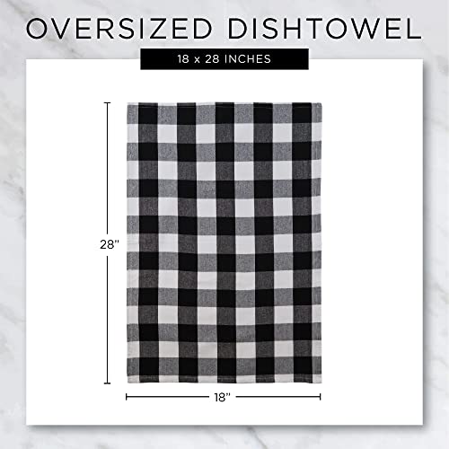 DII Lattice Basics Collection Kitchen Essentials, Dishtowel Set, Vintage Red, 2, Piece