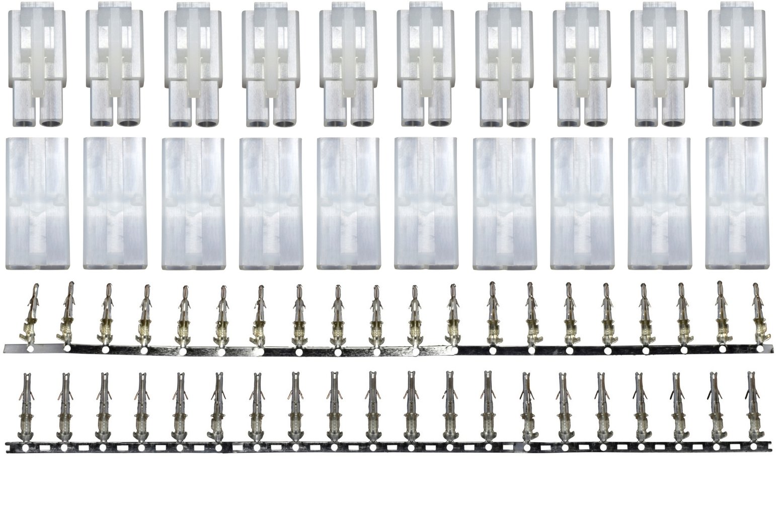10 Pairs Tamiya Big Style Connector Plugs Unwired - Apex RC Products #1555