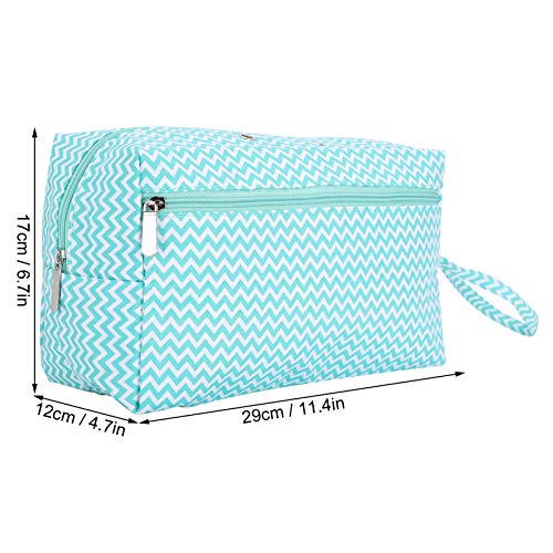 Yarn Storage Bag 29x12x17cm Large Yarn Organizer Tote Bag with Zipper Closure and Pocket for Knitting Needles Crochet Hooks (L)