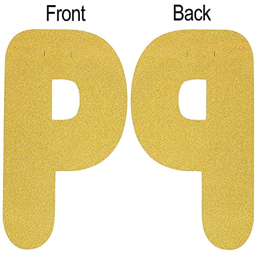Happy Birthday String Banner, Party Supplies (Gold, 10.25 In x 10.5 ft)