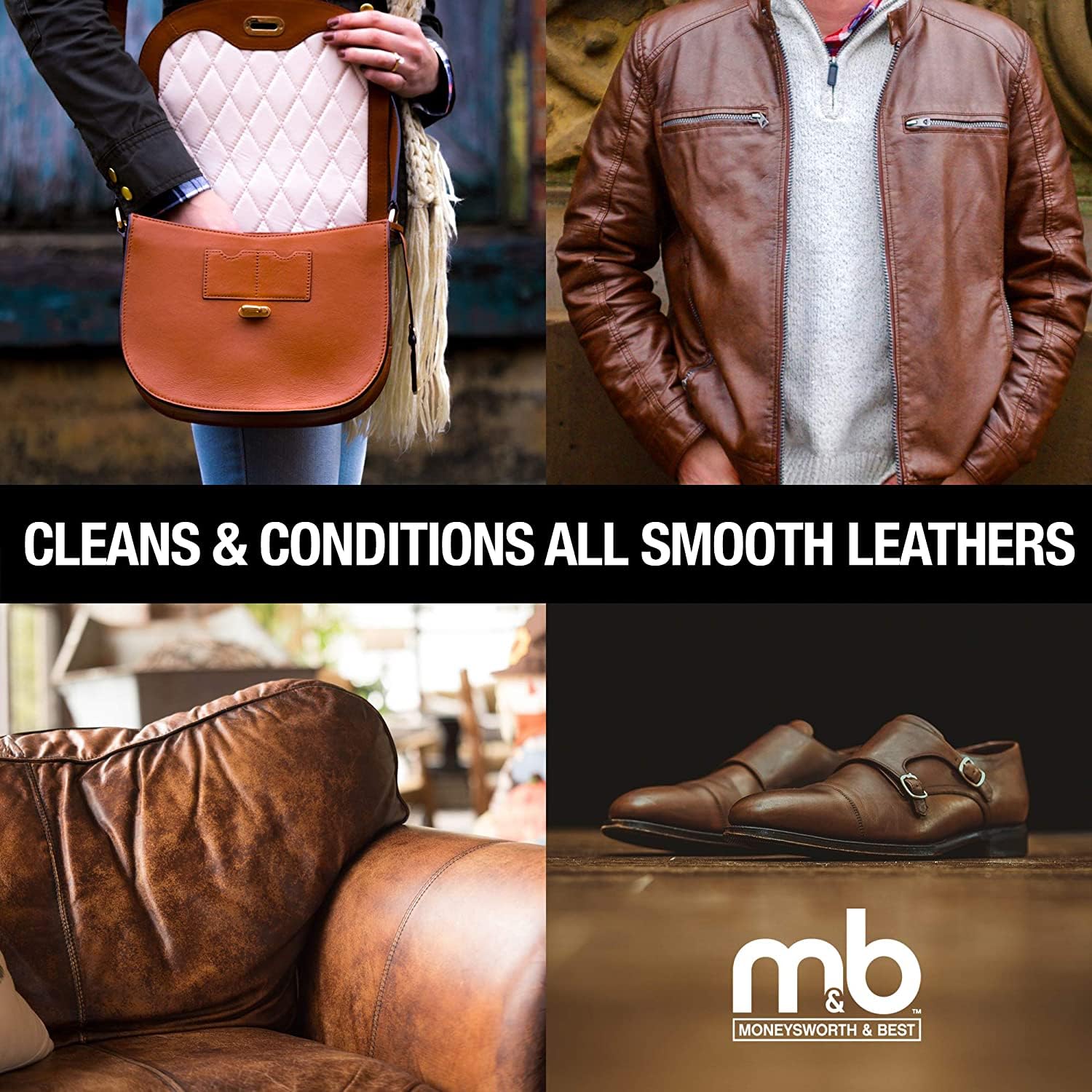 Moneysworth & Best Shoe Care Leather Cleaner, 4-Ounce
