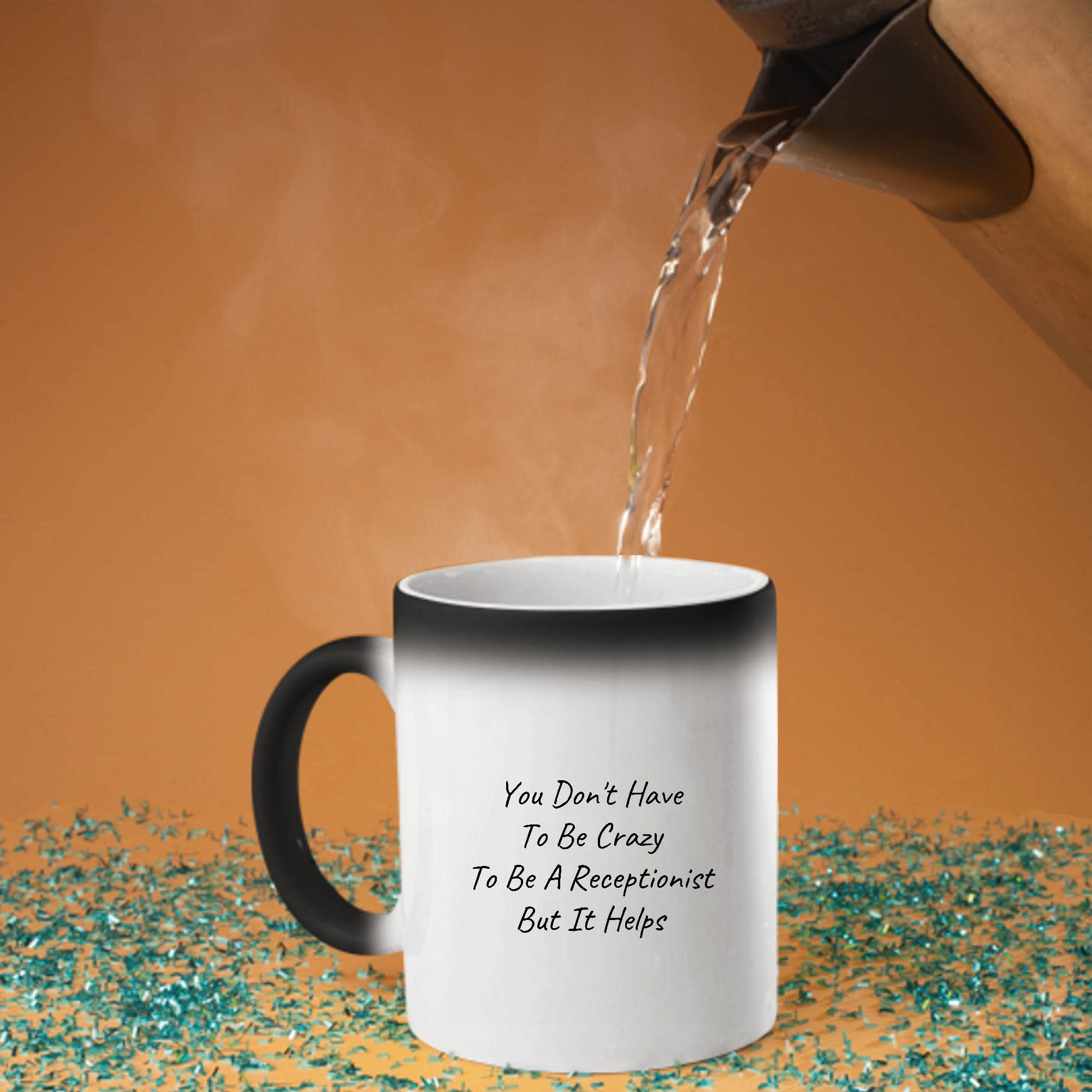 Receptionist Gift Idea Humorous Front Desk Agent Appreciation 11oz 15oz Color Changing Mug