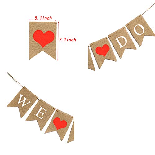 WE Still DO Burlap Banner | Engagement Bunting|Marriage |Wedding Anniversary Party Decorations Supplies