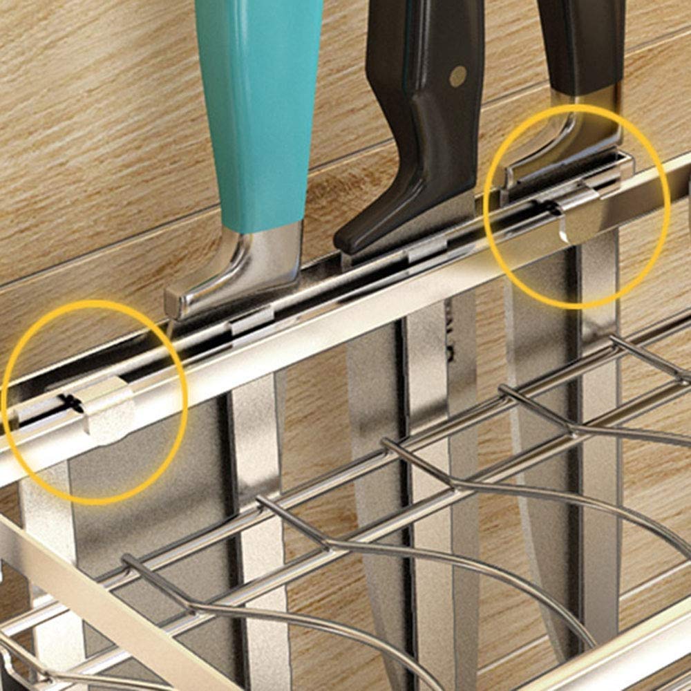 KLHDGFD Drain Rack-Stainless Steel Kitchen Dish Drying Rack 2-Tier Wall Floor Mounted