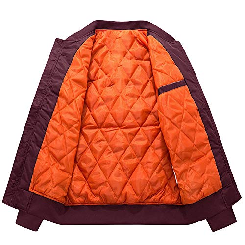 Cotrasen Bomber Jacket Men Winter Padded Thick Warm up Casual Flying Military Jacket