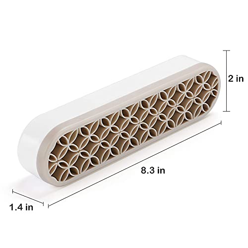 2 Pack Lolalet Silicone Makeup Brush Holder Organizer Sew Desktop Organizers, Multipurpose Make Up Brush Storage Stand for Painting Pen Brushes Eyeliner Pencil Ruler Sewing Craft Tools Stash n Store