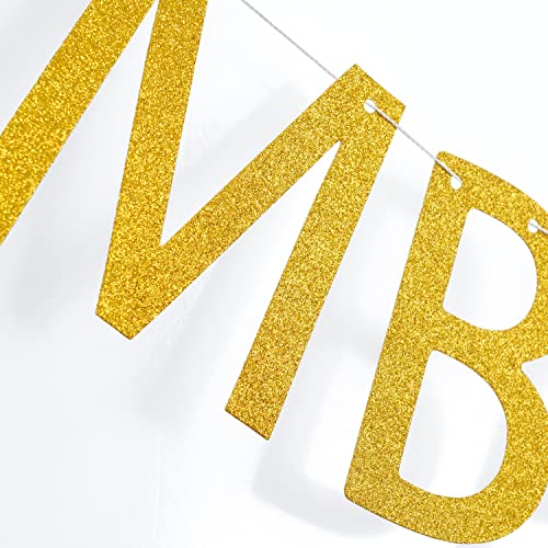 Gold Glitter MBA Class of 2023 Banner - High School/College Graduate Congratulations Hanging Decorating-Congrats Grad Graduation Party Decorations Supplies