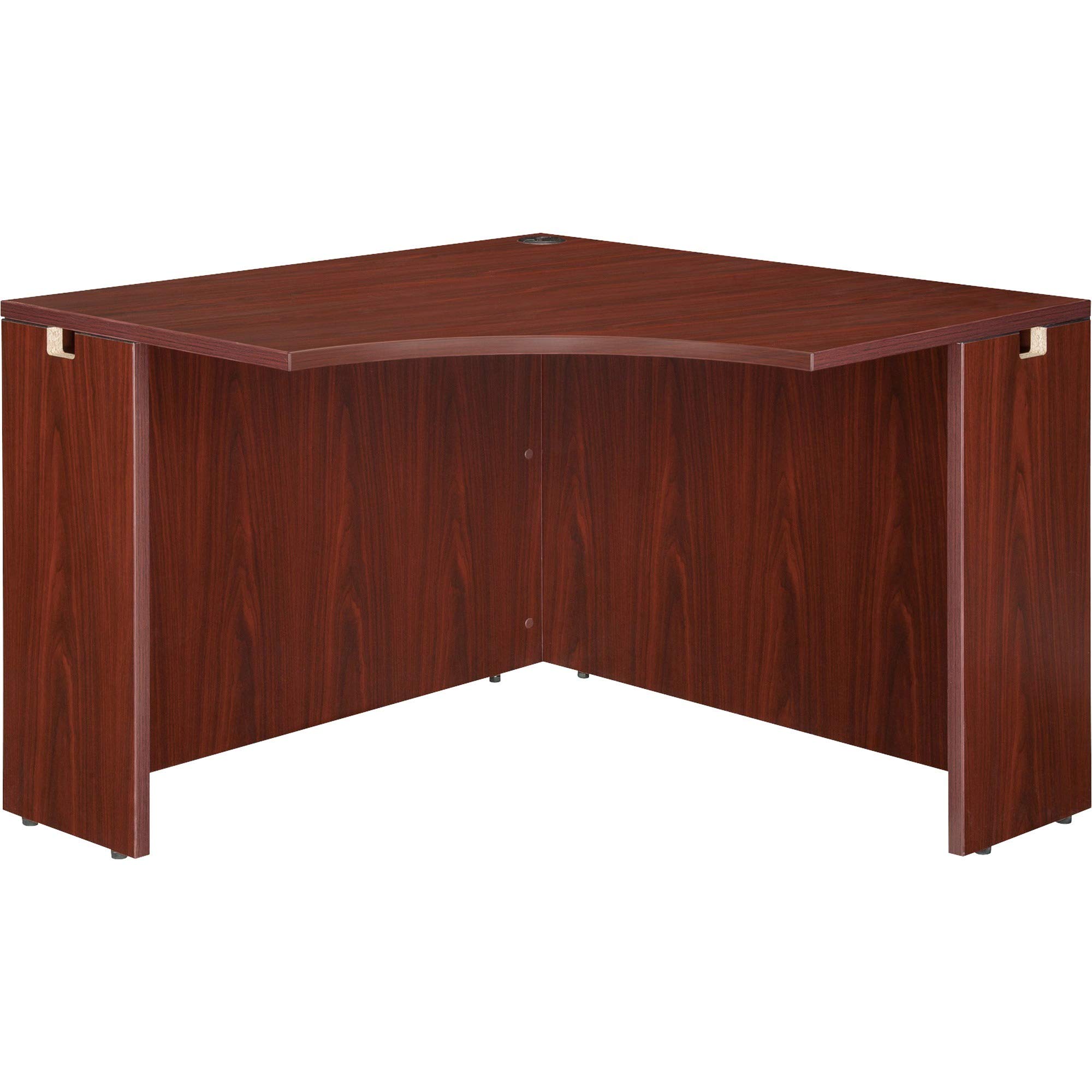 Lorell LLR69918 69000 Series Corner Desk, Mahogany
