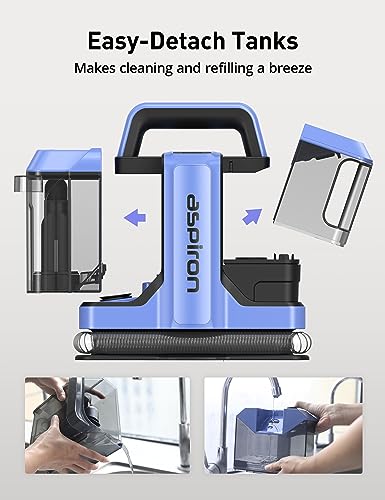 Aspiron CA031B-US-5 Carpet Cleaner Machines, 1.08L, Blue