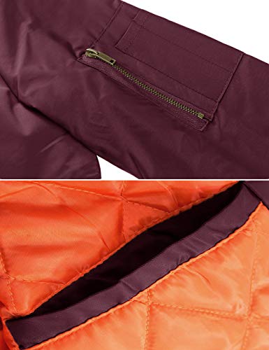 Cotrasen Bomber Jacket Men Winter Padded Thick Warm up Casual Flying Military Jacket