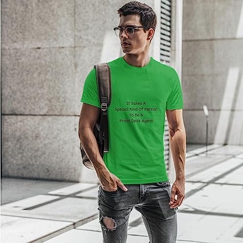 Special Person Gift for Front Desk Agent Receptionist Coworker Humor Men Women White Gray T shirt