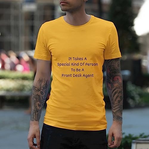 Special Person Gift for Front Desk Agent Receptionist Coworker Humor Men Women White Gray T shirt