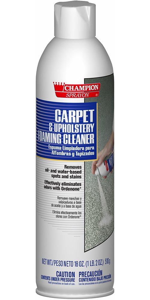 Champion 5148 Sprayon Carpet and Upholstery Foaming Cleaner, 18 oz Aerosol (Pack of 12)
