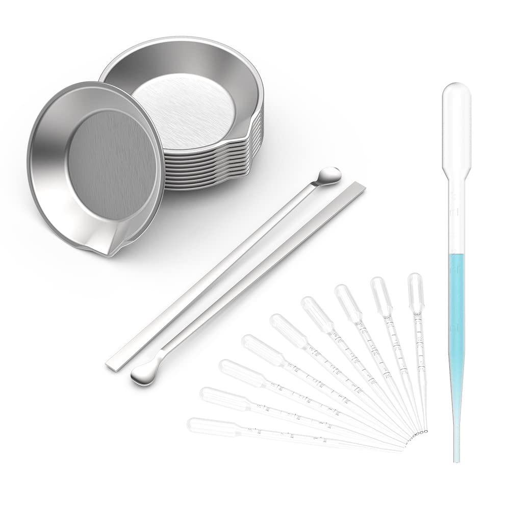 DIYESMART 12pcs Paint Tray, 2pcs Paint Stirrer and 10pcs 3ml Pipette Eyedroppers Suit for Airbrush Painting, DIY Art Craft Painting, Model Painting, Hobby Paint Building Tools, Lightweight…