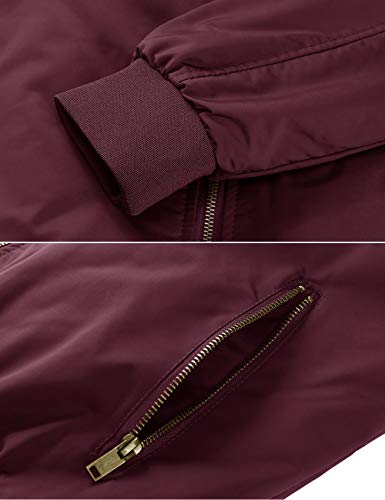 Cotrasen Bomber Jacket Men Winter Padded Thick Warm up Casual Flying Military Jacket