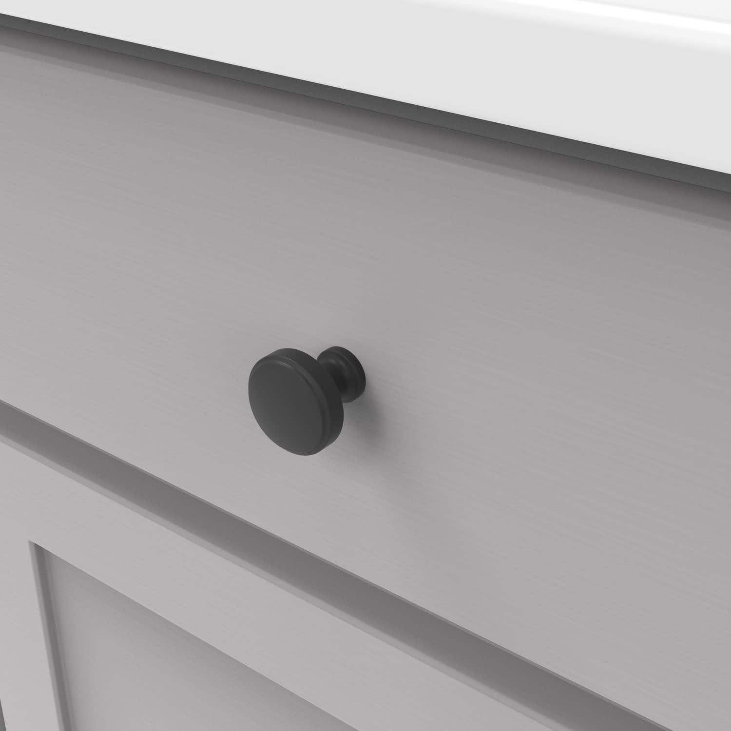Hickory Hardware Kitchen Cabinet Knobs, Quality Drawer and Dresser Knob, Handle Pulls for Cabinet Doors, Bathroom Drawers, 1-1/4 Inch, Satin Nickel, Piper Collection
