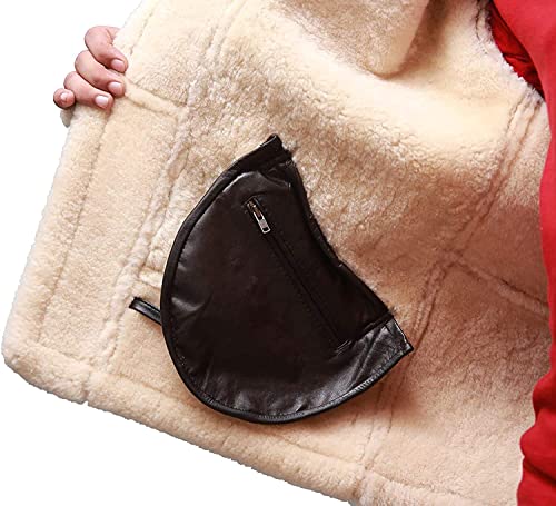 Bomber Jacket Aviator Shearling B3 Bomber Jacket Winter (as1, alpha, x_l, regular, regular, Brown)
