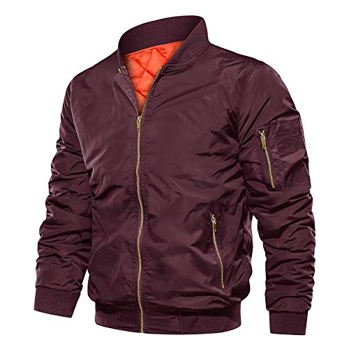 Cotrasen Bomber Jacket Men Winter Padded Thick Warm up Casual Flying Military Jacket