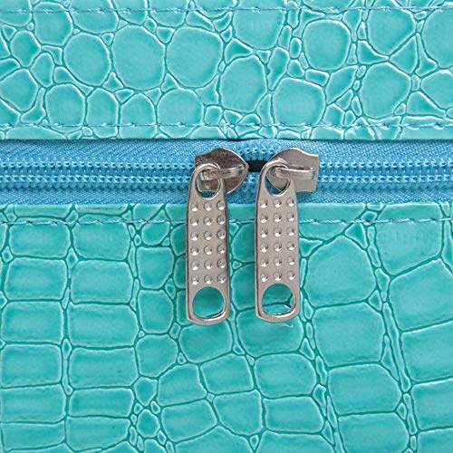 84 Slots Diamond Embroidery Box PU Diamond Painting Accessory Storage Case Container DIY Art Craft Jewelry Beads Sewing Pills Organizer Holder Clear Plastic Beads Cross Stitch Zipper Storage Bag Boxes