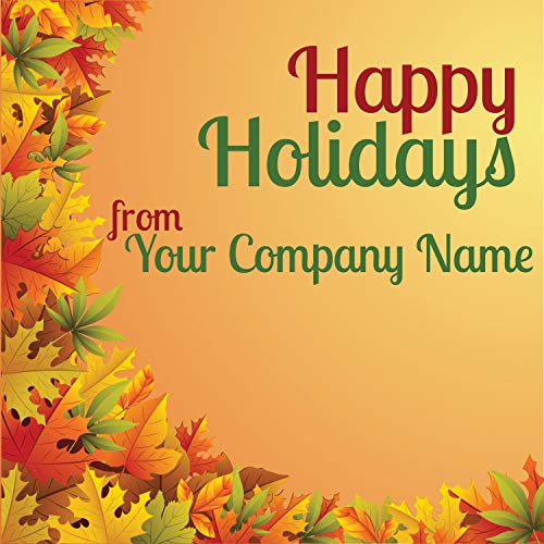 BANNER BUZZ MAKE IT VISIBLE Happy Holiday Banner, Heavy Duty 11 Oz Vinyl, Holiday Party Decor Banner Sign, Metal Grommets & Hemmed Edges, Perfect for Outdoor Home Garden Decor (10' X 4')