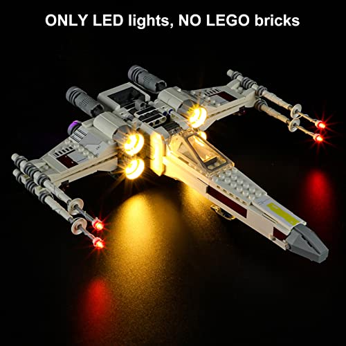 Vaodest LED Light for Lego Star War Luke Skywalker X-Wing 75301 Set,Design and Configuration Compatible with Model 75301(LED Light Only, Not Building Block Kit)