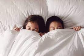 RUMICAFeb 400TC Queen Size Sheet Set - 100% Egyptian Cotton Cooling - Hotel Luxury Bed Sheets - Extra Soft - Upto 10"-12" Deep Pockets - Easy Fit - 4PC White Stripe Bed Sheets - Queen Sheets