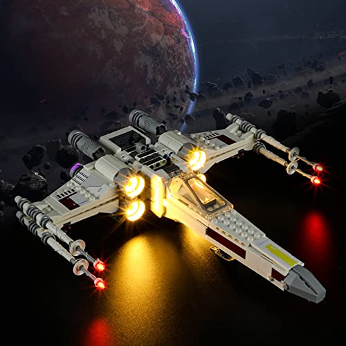Vaodest LED Light for Lego Star War Luke Skywalker X-Wing 75301 Set,Design and Configuration Compatible with Model 75301(LED Light Only, Not Building Block Kit)