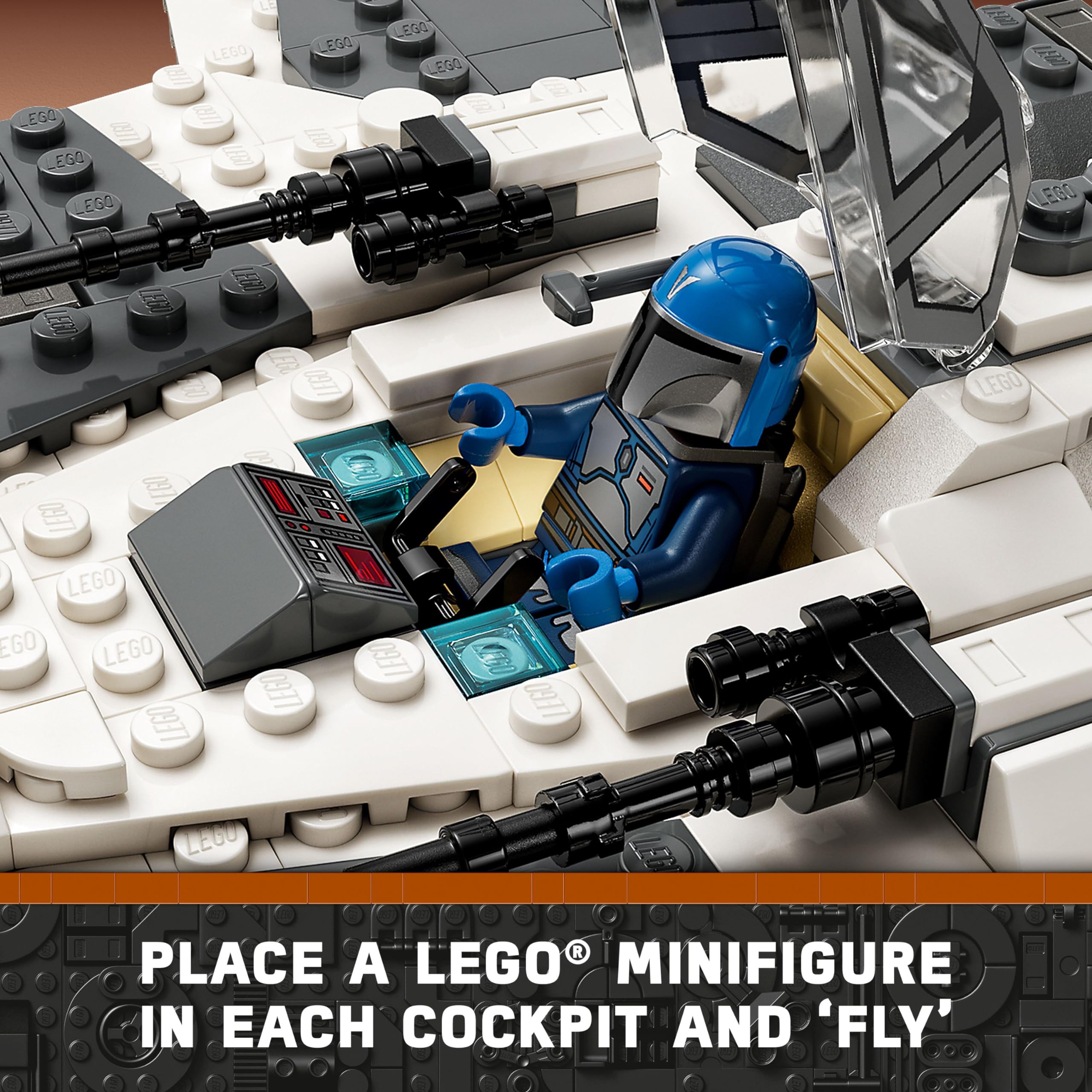 Lego Star Wars Mandalorian Fang Fighter vs. TIE Interceptor 75348 Building Toy Set, Perfect for Ages 9 and Up